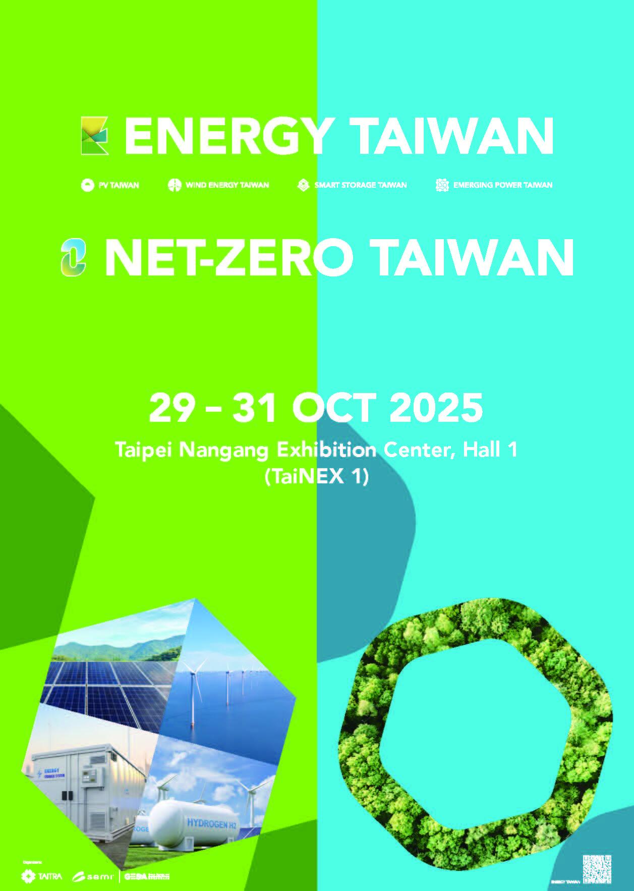 Energy Taiwan & Net-Zero Taiwan October 29–31 October 2025
